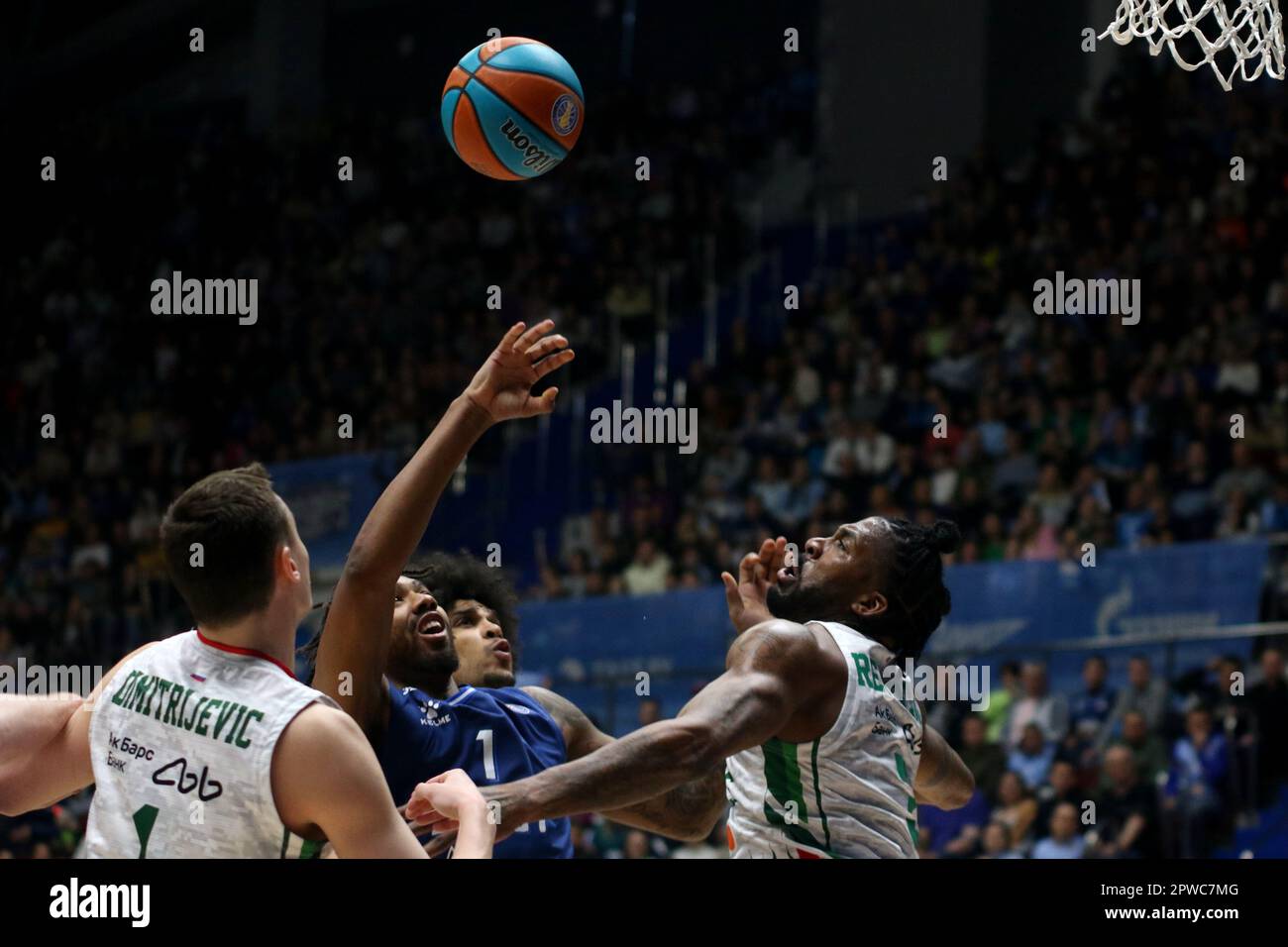 Saint Petersburg, Russia. 29th Apr, 2023. Royce Hamm (No.1) of Zenit St ...