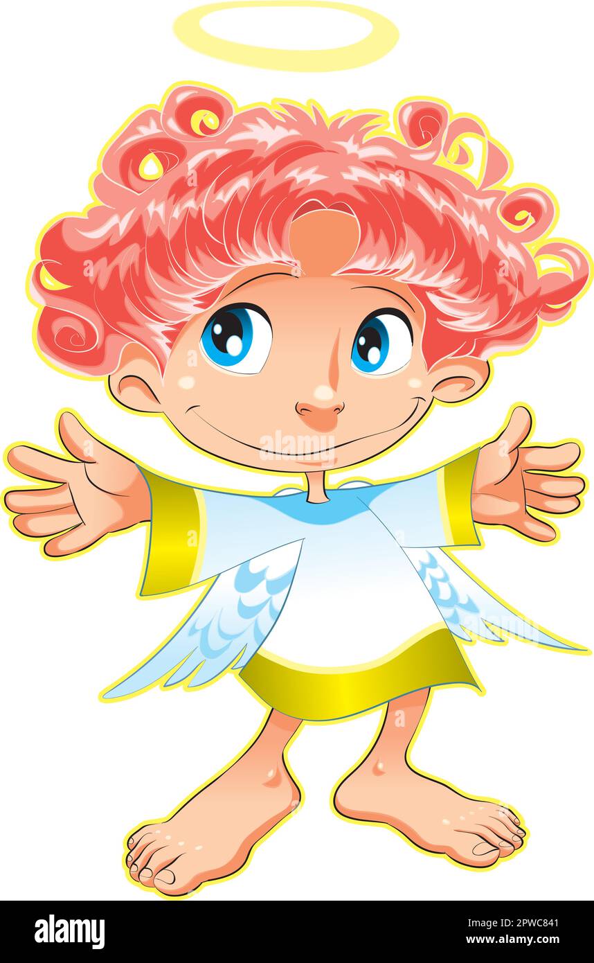 Little Angel, vector and cartoon character Stock Vector Image & Art - Alamy