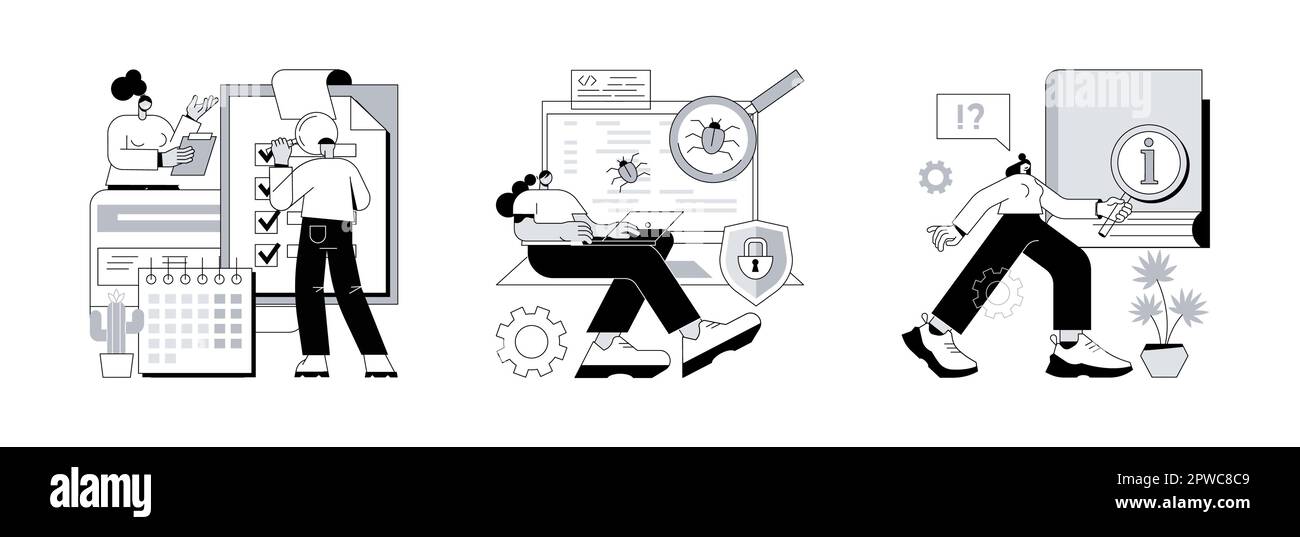 Customer experience abstract concept vector illustration set. Project ...