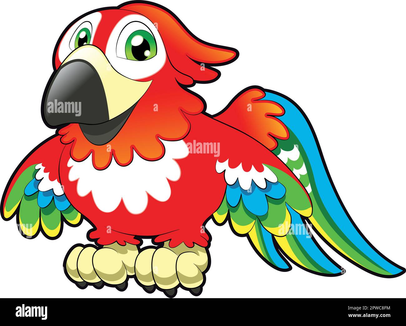 Parrot cartoon Cut Out Stock Images & Pictures - Alamy