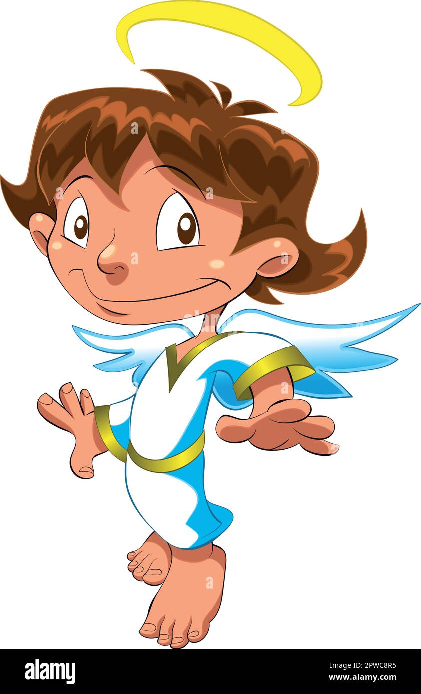Little Angel , cartoon and vector character Stock Vector Image & Art ...