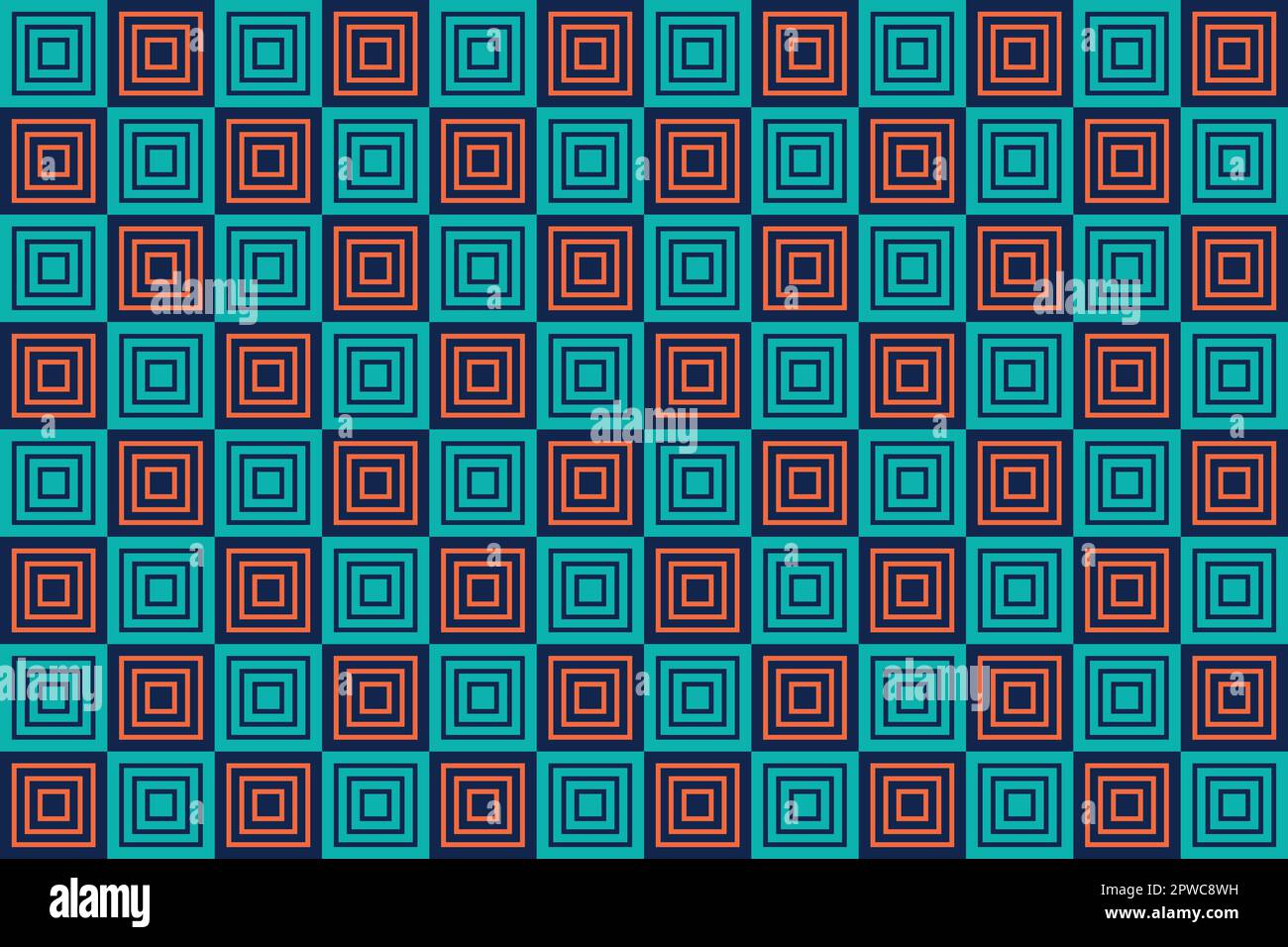 Seamless pattern in traditional colors. Repeated squares bright ...