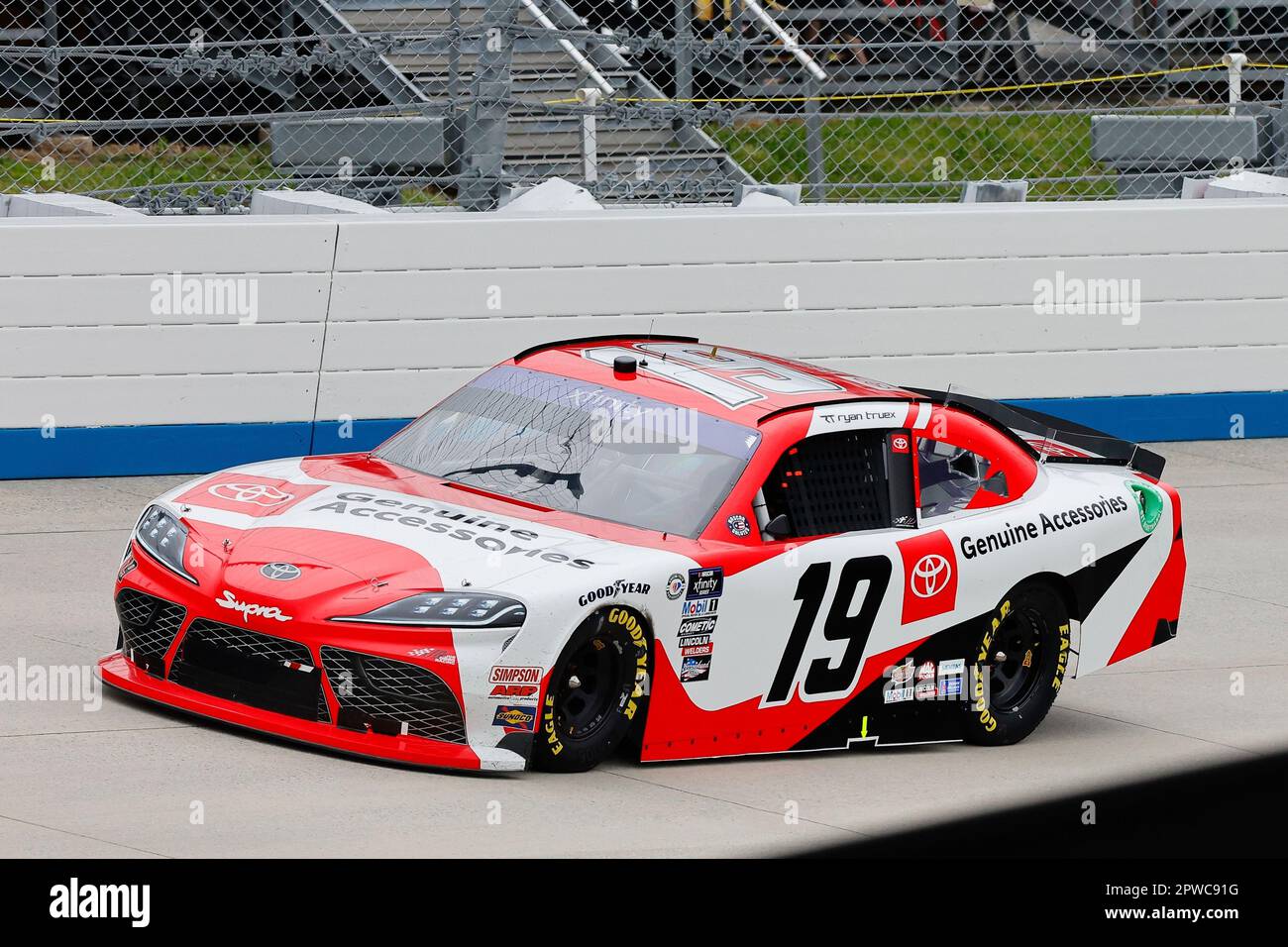 DOVER, DE - APRIL 29: Ryan Truex drives the #19 Joe Gibbs Racing Toyota ...