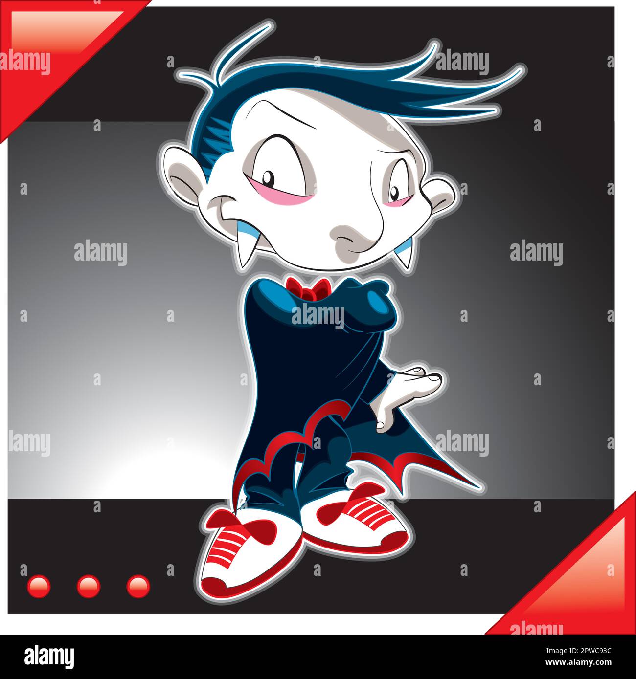 Little Vampire, cartoon and vector character Stock Vector Image & Art ...