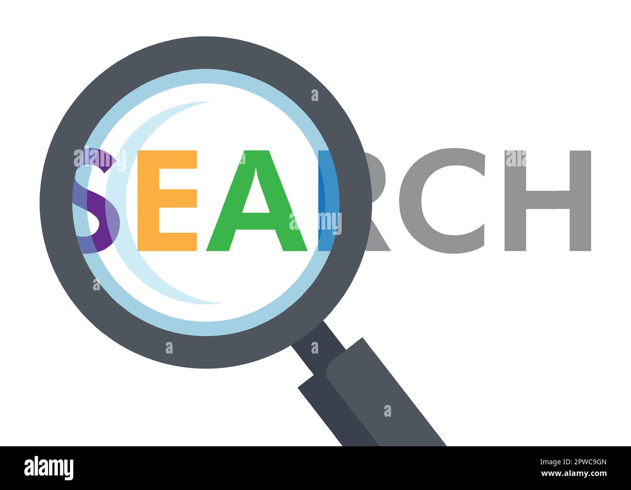 Search and magnifying glass Stock Vector Image & Art - Alamy