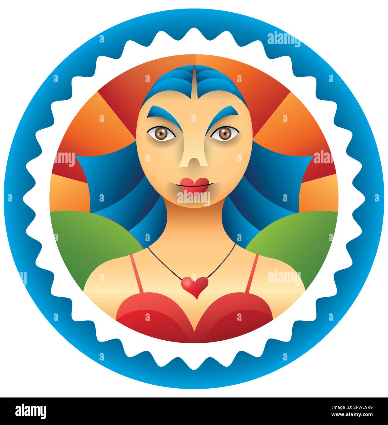 Person in the landscape Stock Vector Images - Alamy