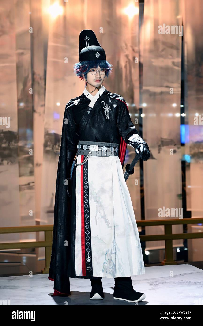 SHANGHAI, CHINA - APRIL 29, 2023 - Coser Mr.Nothing at the mobile game ...