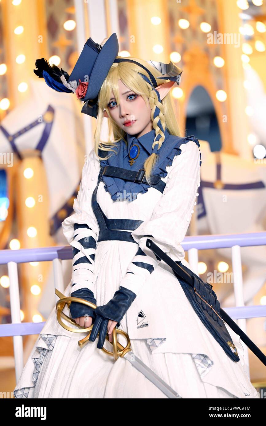SHANGHAI, CHINA - APRIL 29, 2023 - Coser Saileach at the mobile game ...