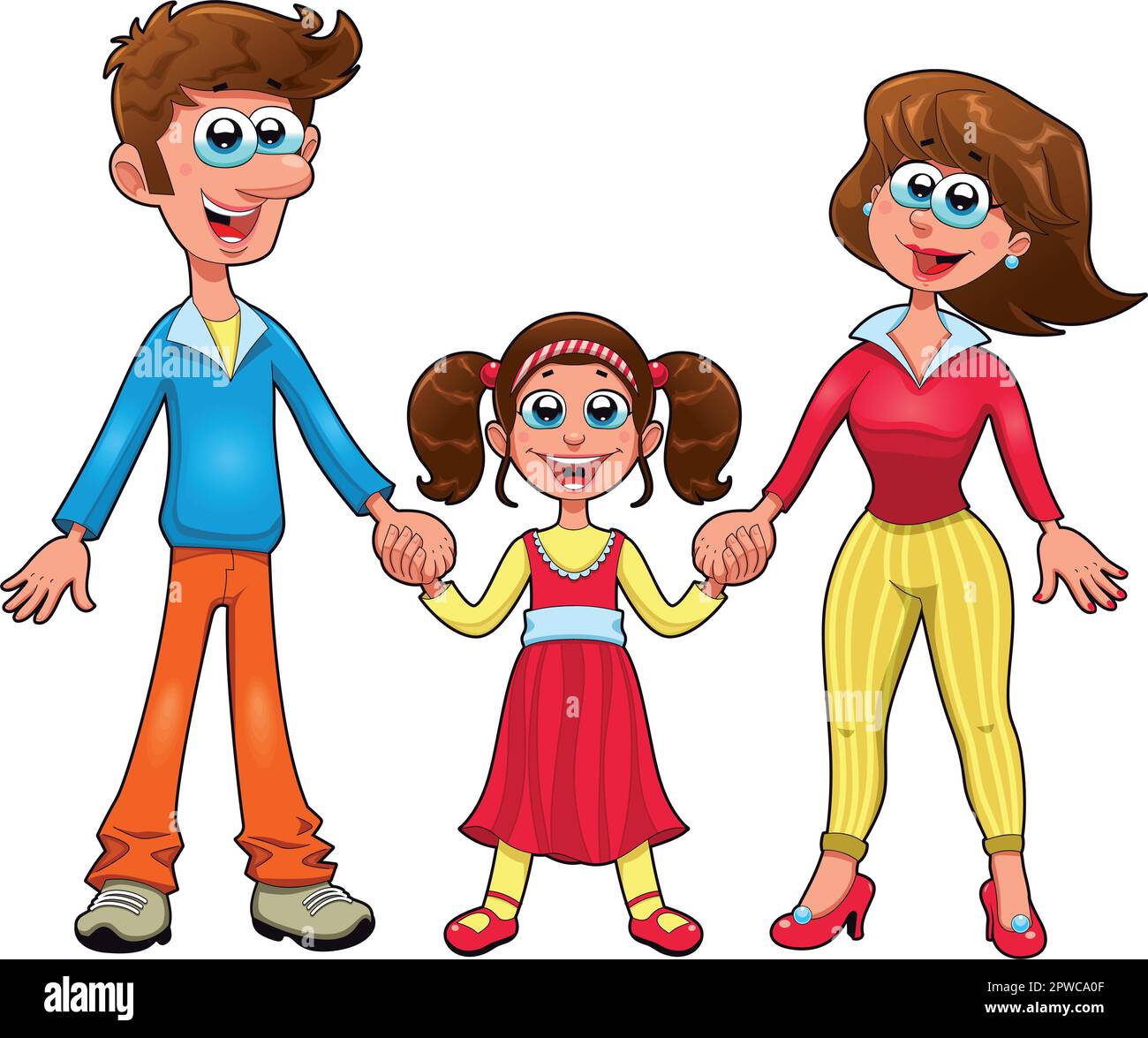 Father son daughter characters hi-res stock photography and images - Alamy