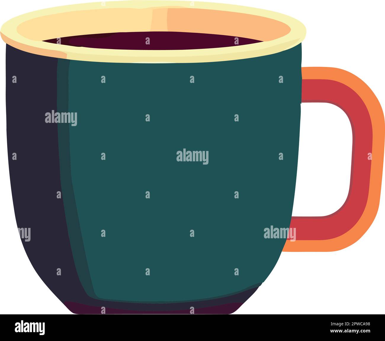 Coffee mug icon with steam and handle Stock Vector Image & Art - Alamy