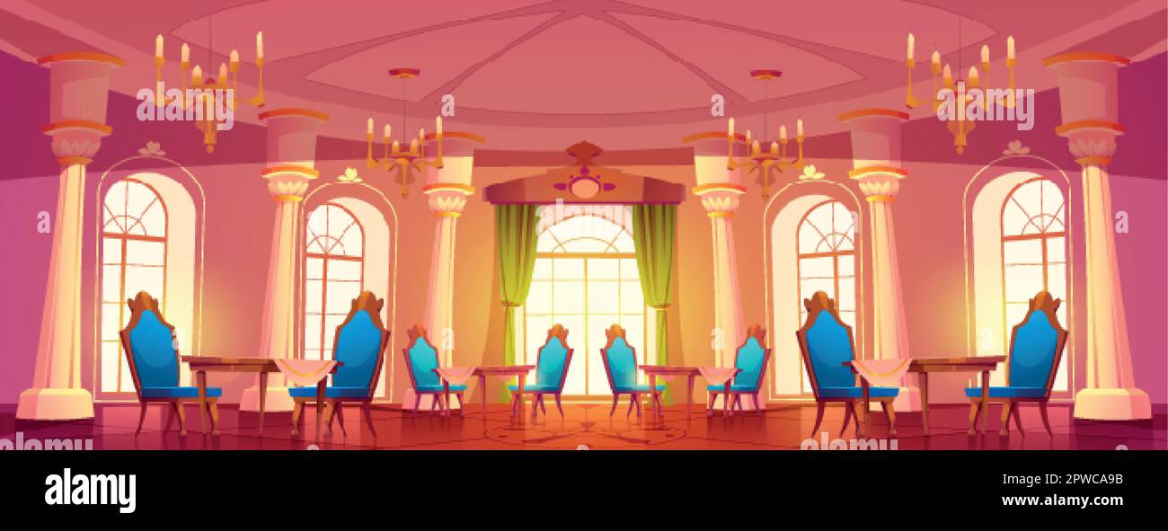 The grand dining room Stock Vector Images - Alamy