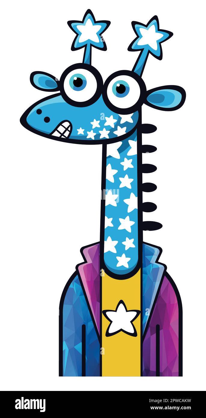 Cartoon smile giraffe hi-res stock photography and images - Alamy