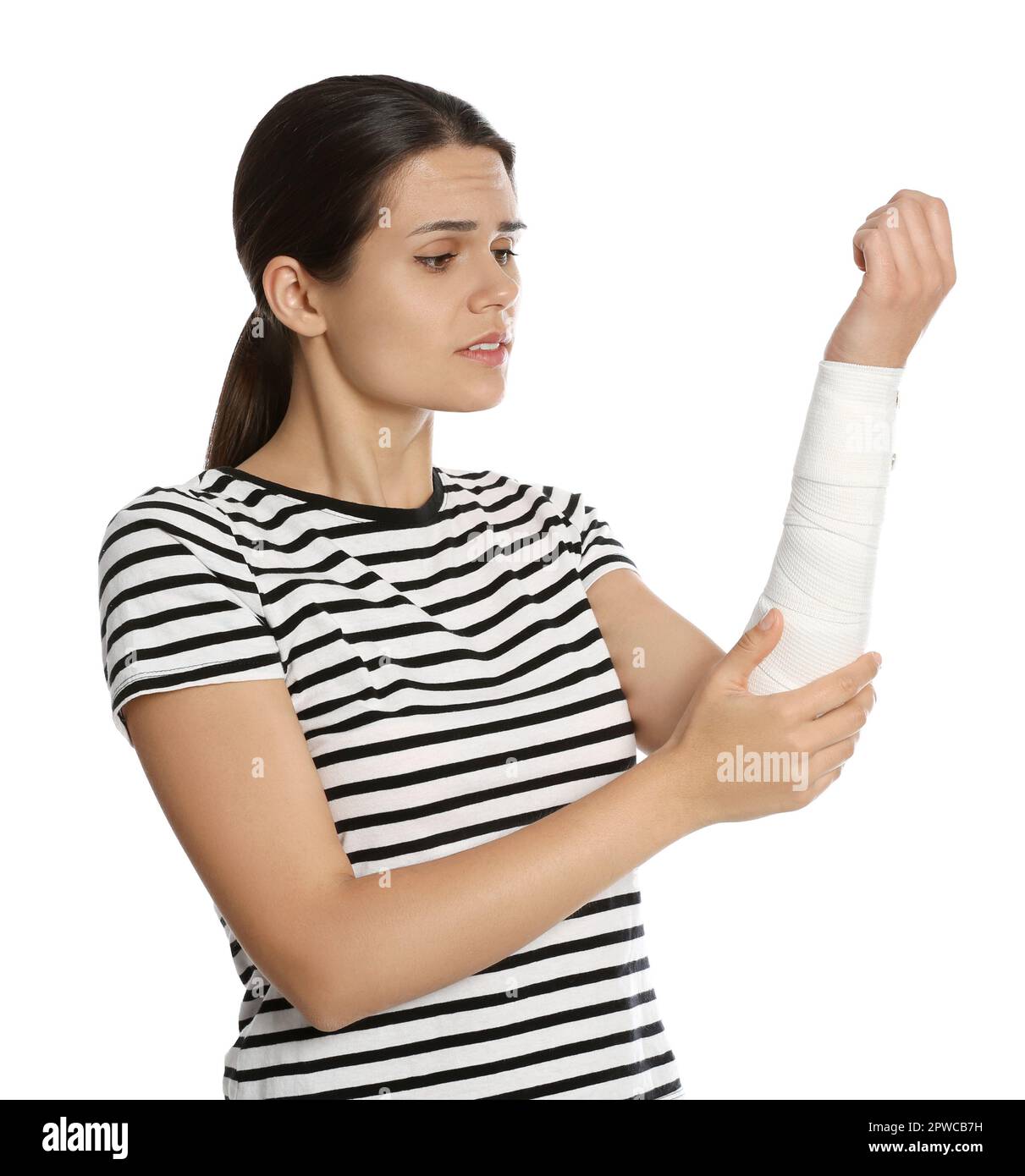 Dressing arm woman hi-res stock photography and images - Alamy