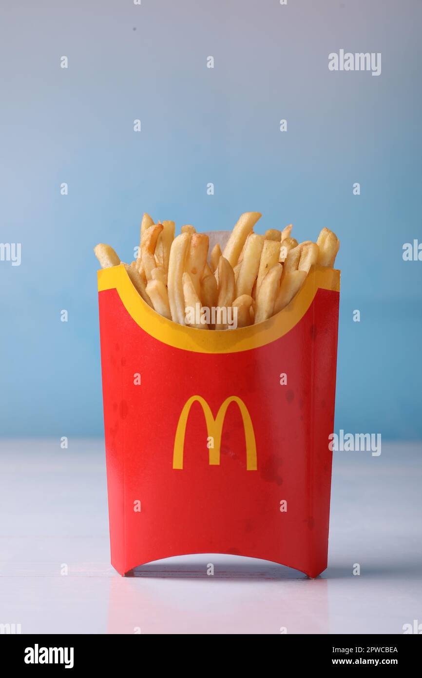 Mcdonalds french fries chips box hi-res stock photography and images ...