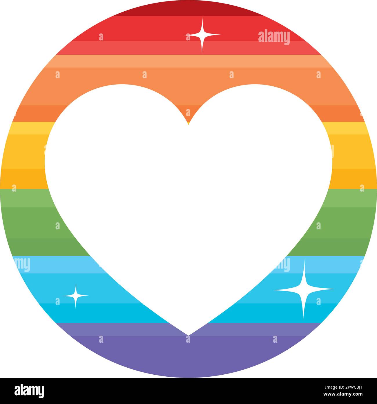 The rainbow wave shapes a symbol of freedom Stock Vector Image & Art ...