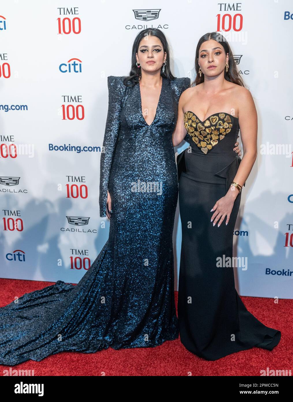 Sara Mardini and Yusra Mardini attend 2023 TIME100 Gala at Jazz at ...