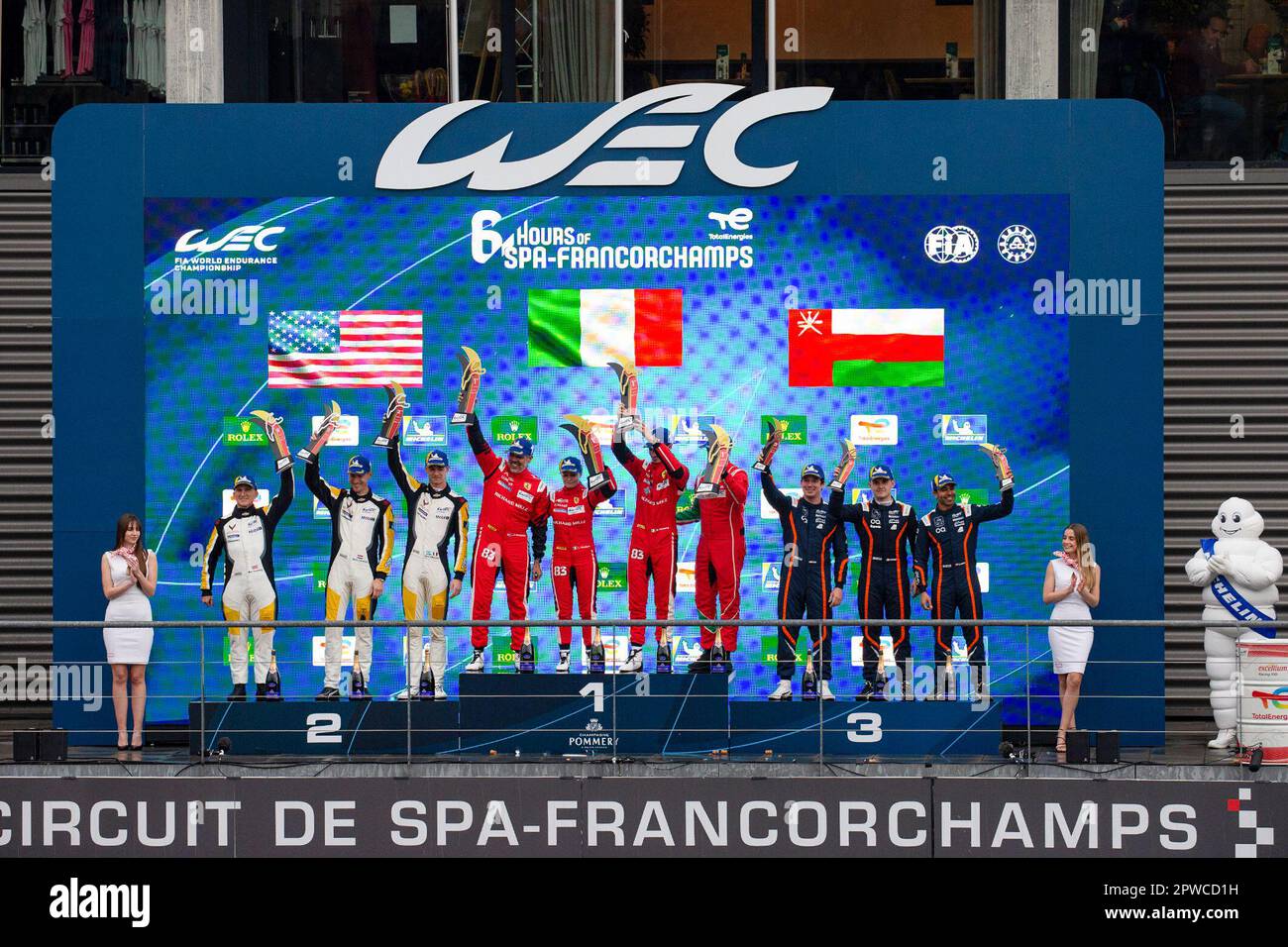 SPA-Francorchamps, Belgium, Saturday 29th of APRIL 2023: PODIUM, Class ...