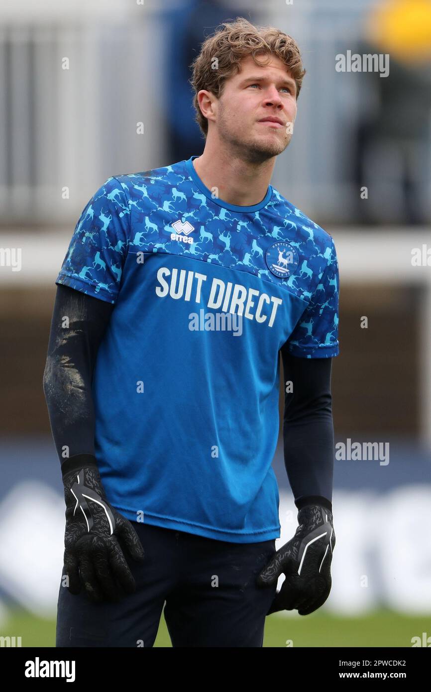 Ben Killip of Hartlepool United during the Sky Bet League 2 match ...
