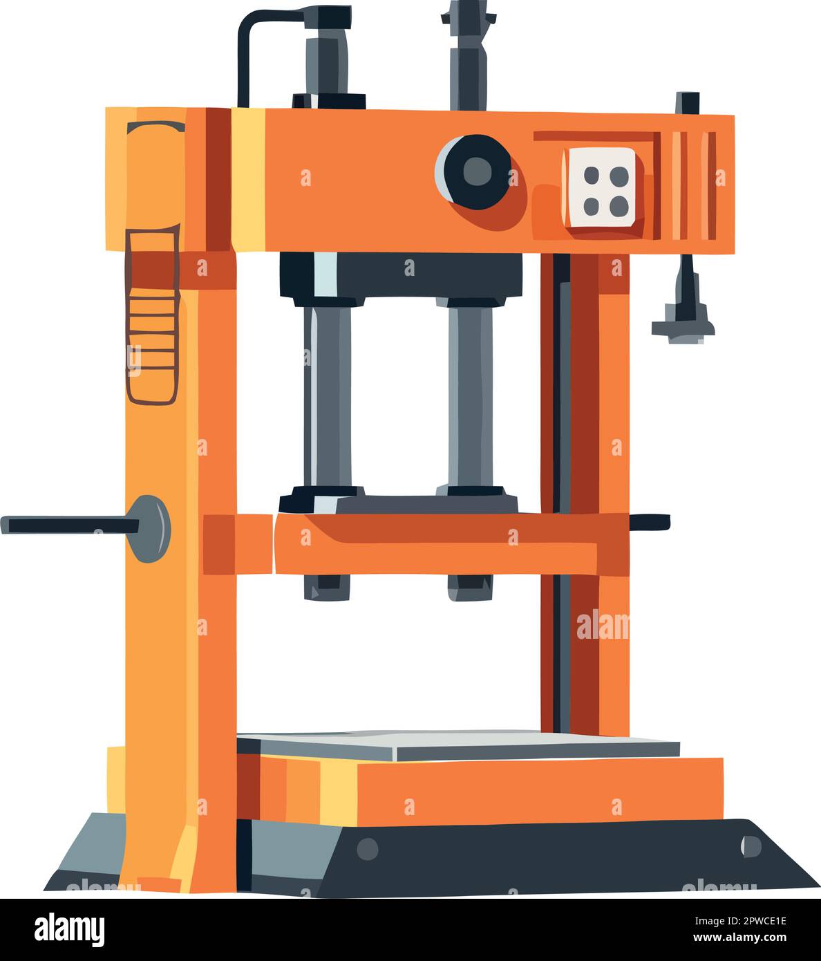 Robot working in modern Cut Out Stock Images & Pictures - Alamy