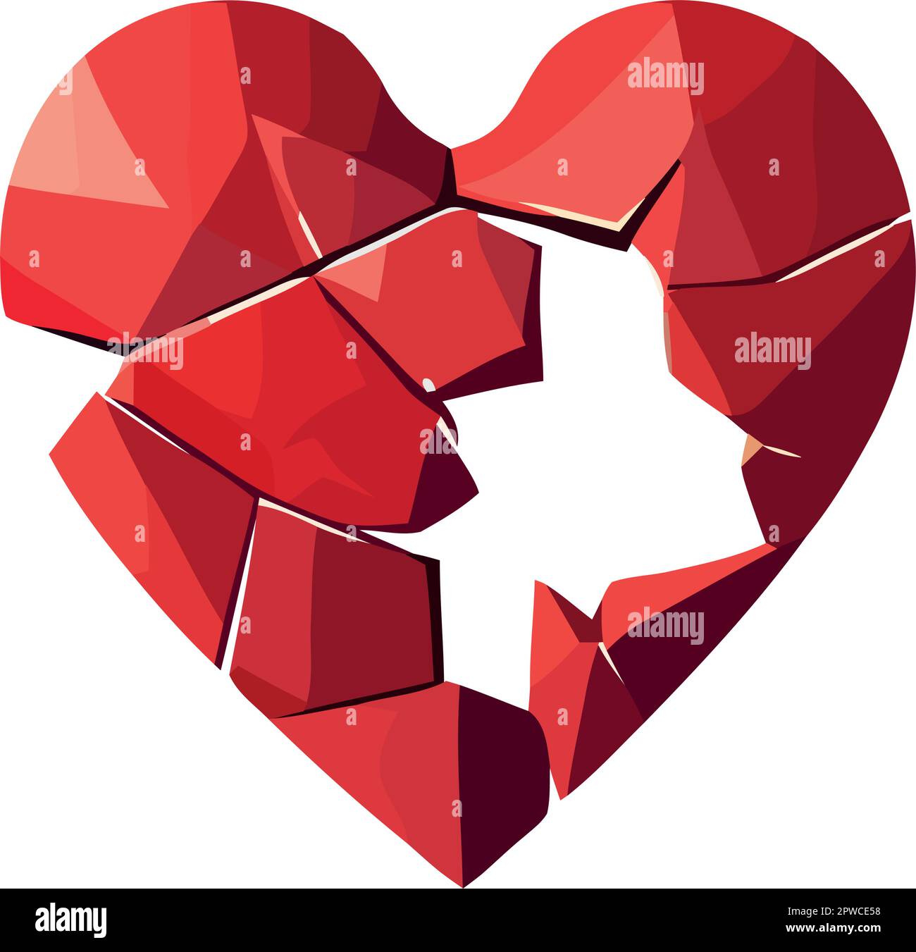 Love symbol in abstract heart shape design Stock Vector Image & Art - Alamy