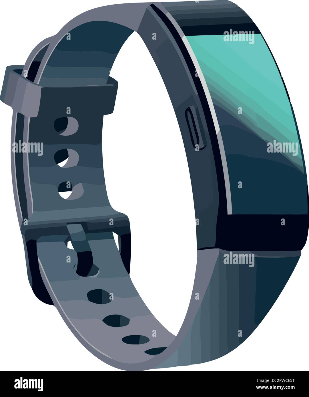 Modern shiny smart watch Stock Vector Images - Alamy