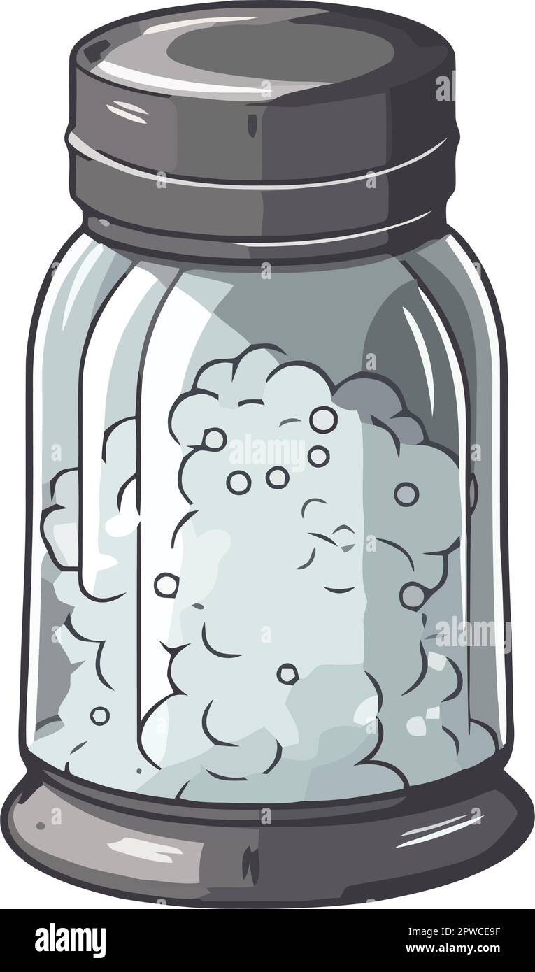 Table salt sodium chloride Stock Vector Images - Alamy