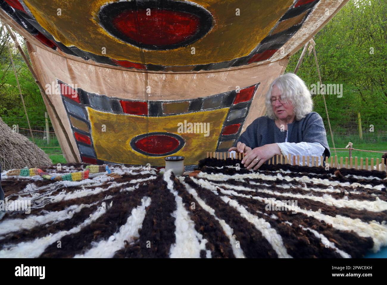 Butser Farm, South Downs, Hampshire, UK. 30th Apr, 2023. Butser Farm ...