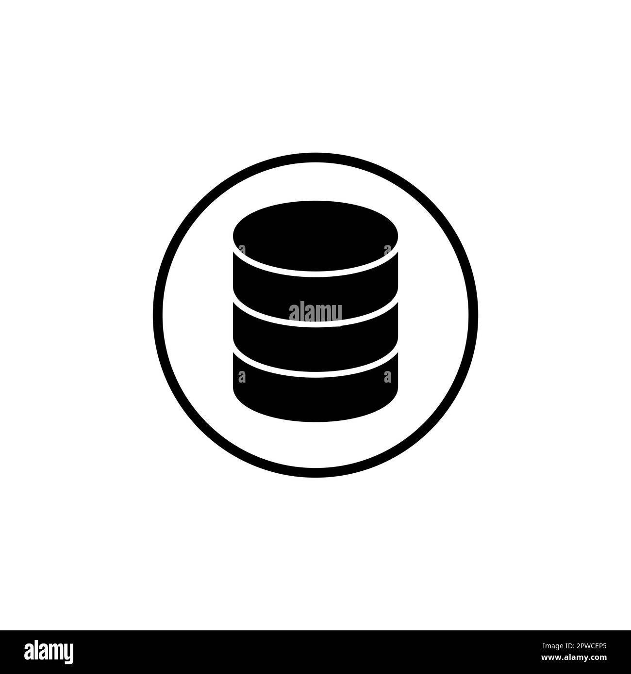 Database Icon Vector Server Icon Storage Stock Vector Image And Art Alamy