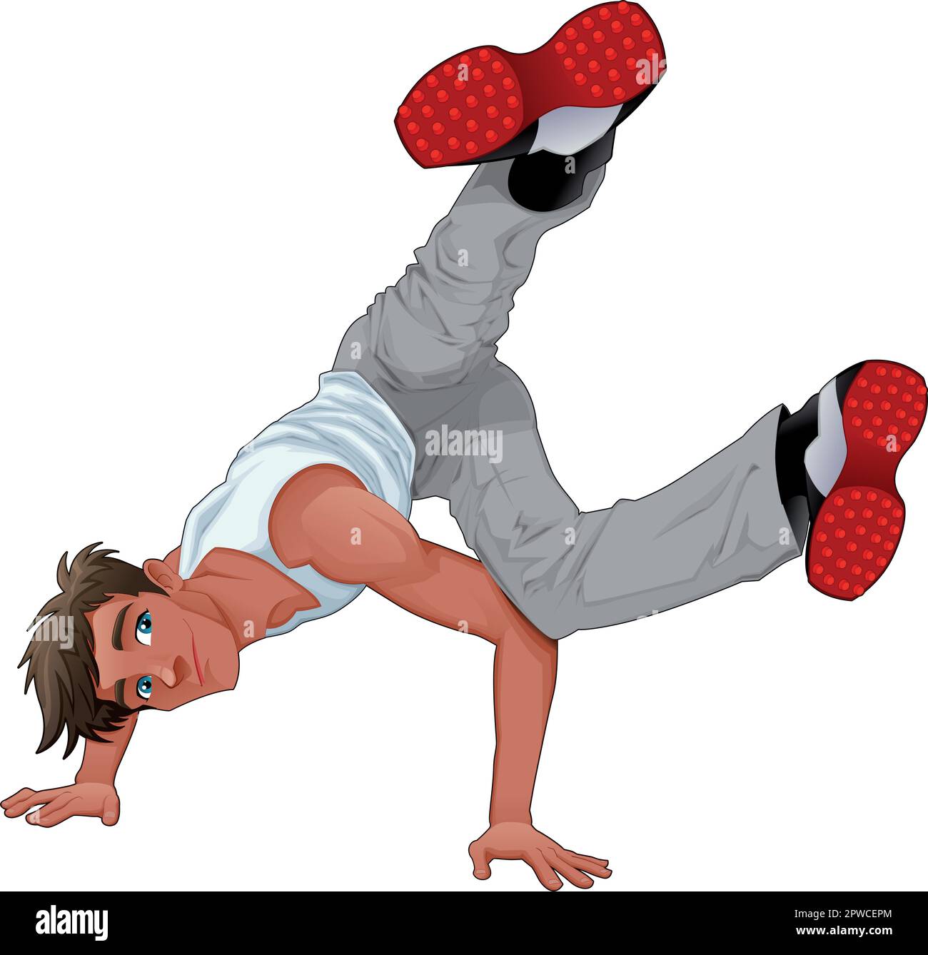 Funny breakdancer. Vector isolated character Stock Vector Image & Art ...