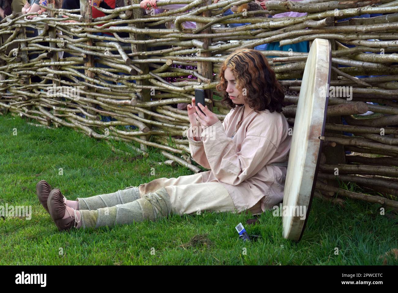 Butser Farm, South Downs, Hampshire, UK. 30th Apr, 2023. Butser Farm ...