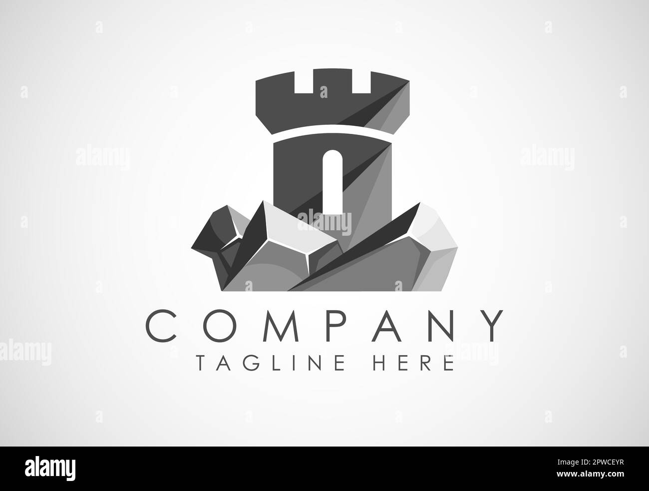 Classic castle silhouette Stock Vector Images - Alamy