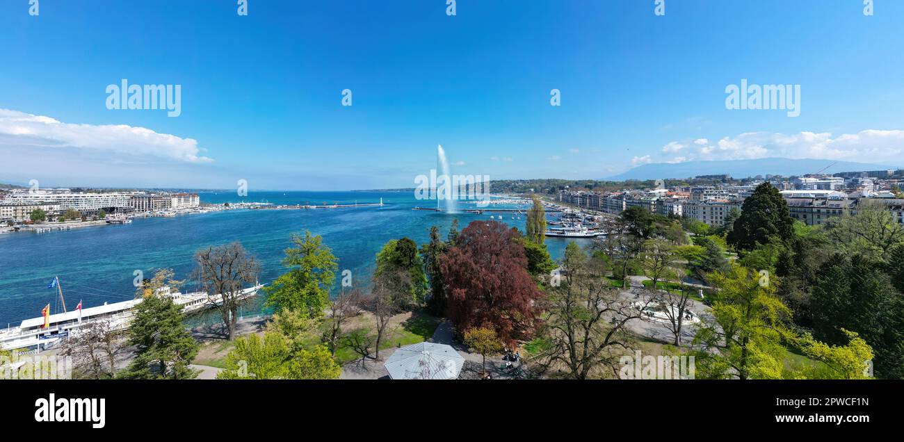 Alps from above geneva hi-res stock photography and images - Alamy