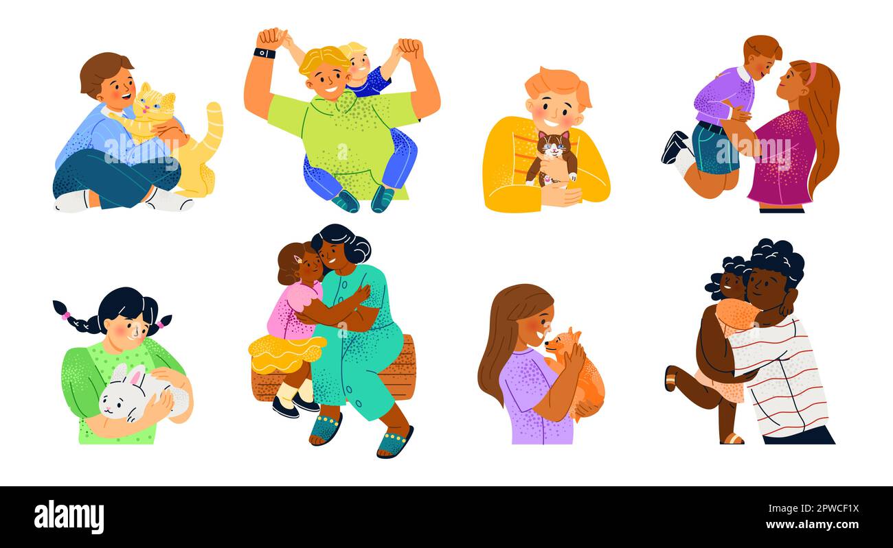 Father hugs daughter Cut Out Stock Images & Pictures - Alamy