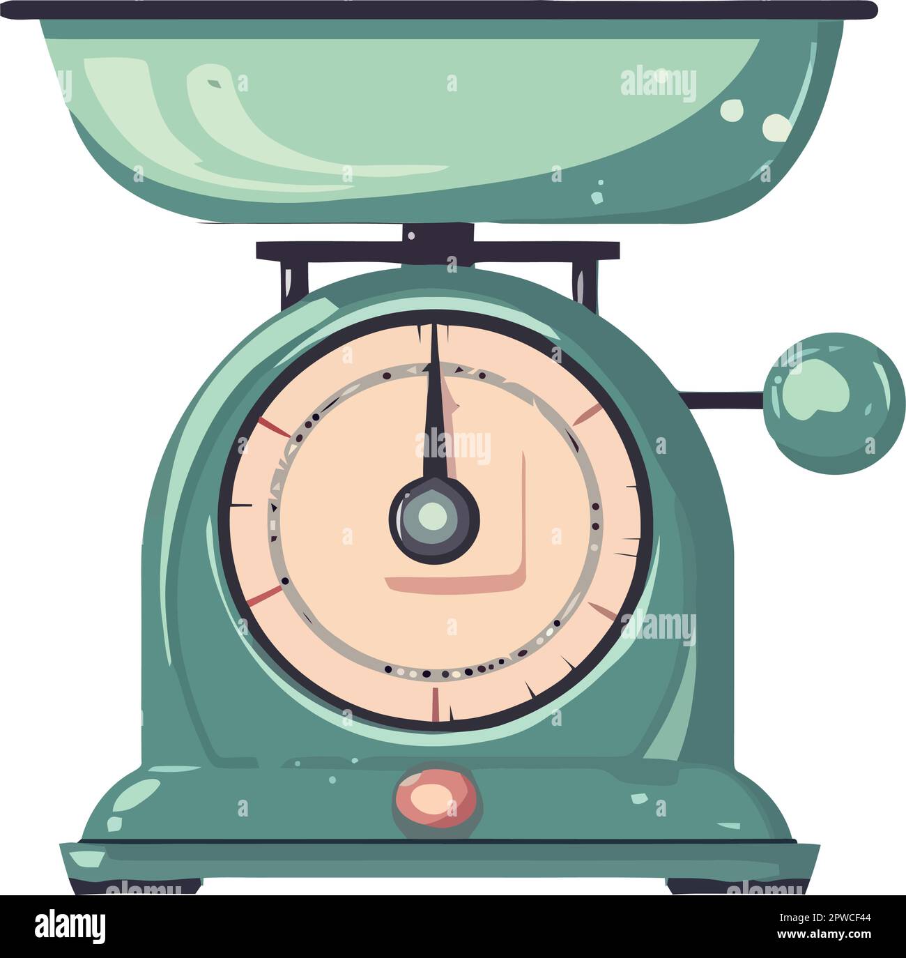 Metal weight scale device kitchen Stock Vector Image & Art - Alamy