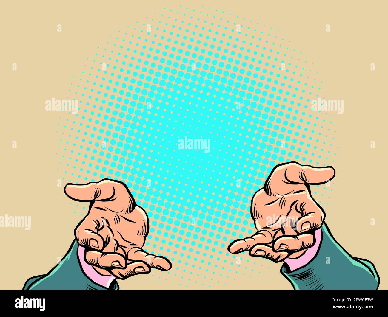 Business offer. The office worker gives or takes. The hands of a man in ...