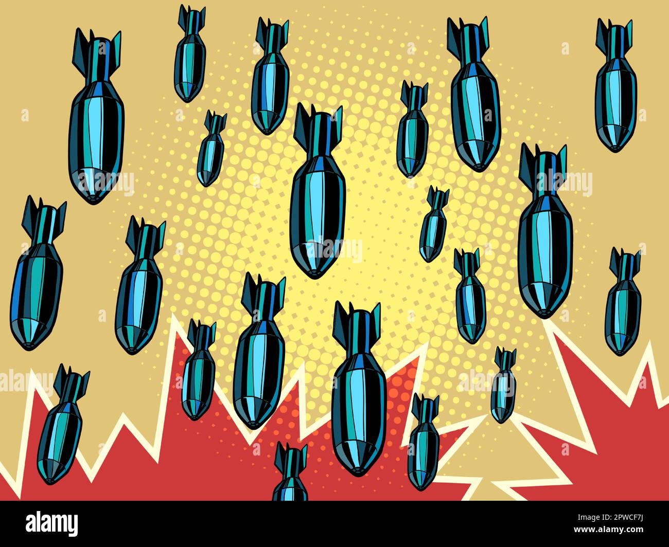 Vintage bomb drop Stock Vector Images - Alamy