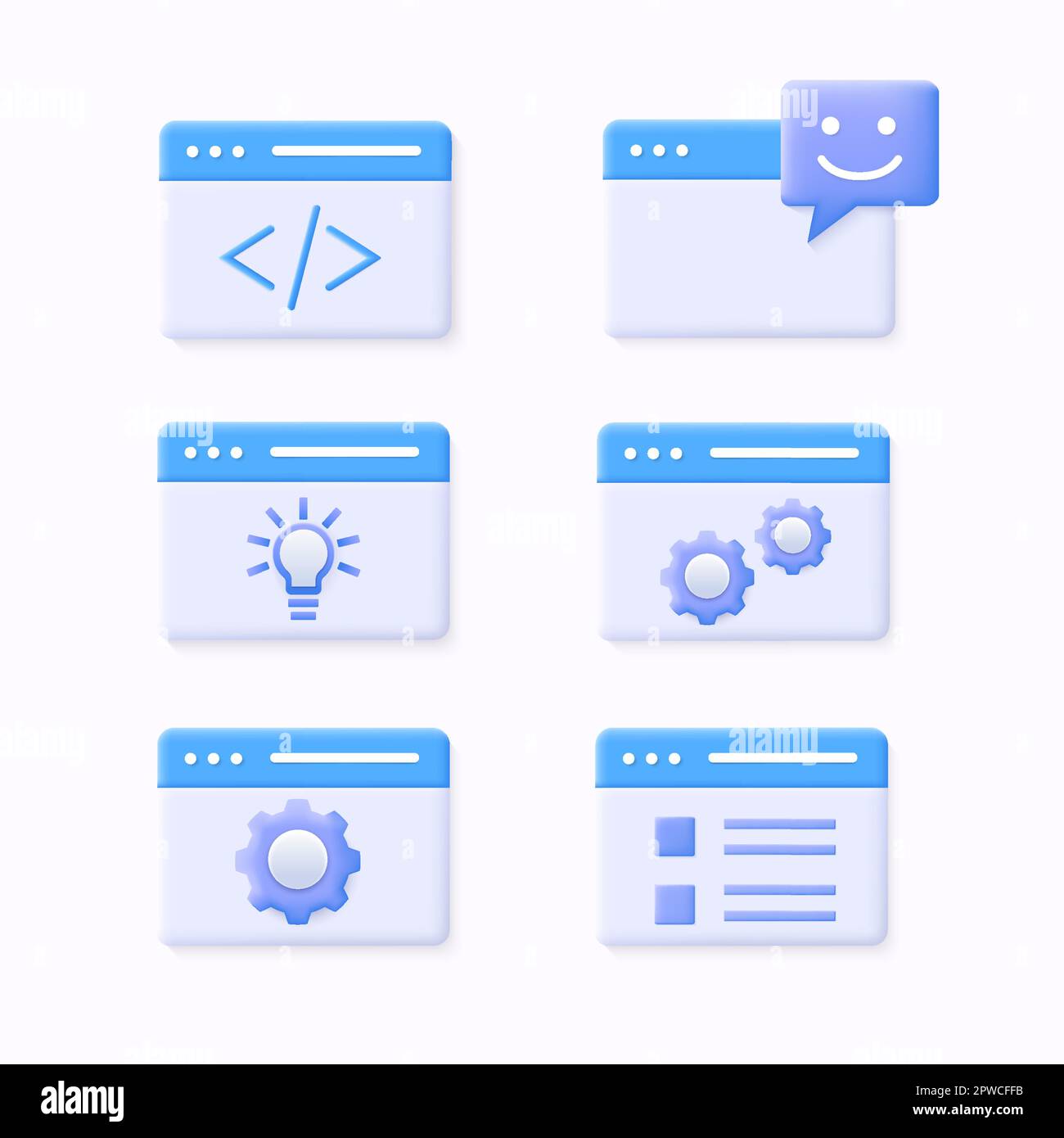 Web Development concept. analysis concept. 3d vector icon Stock Vector ...