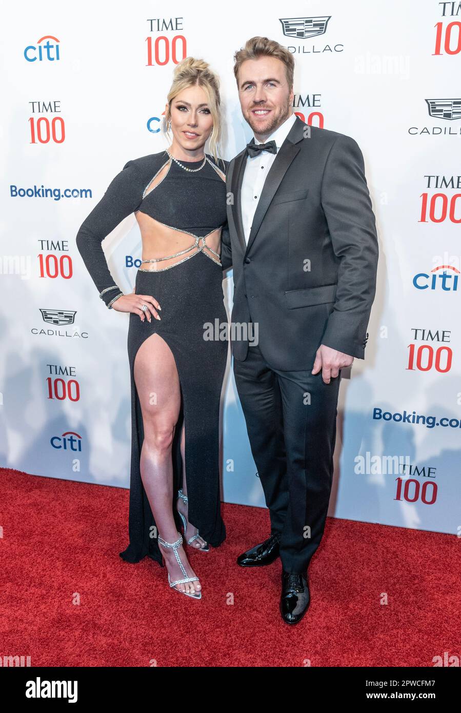Mikaela Shiffrin and Aleksander Aamodt Kilde attend 2023 TIME100 Gala ...