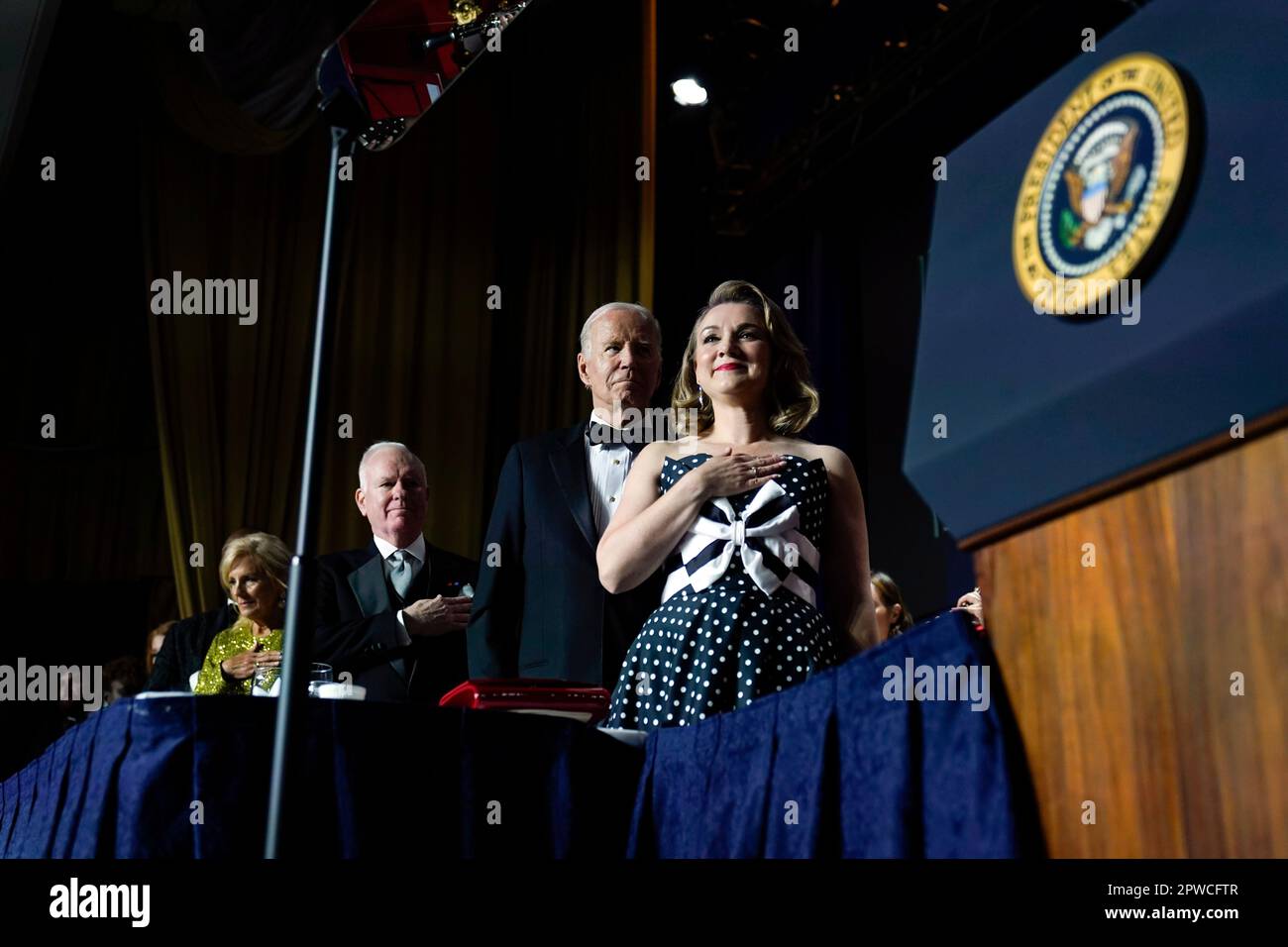 From left, first lady Jill Biden, John F. Lansing, President and CEO of ...