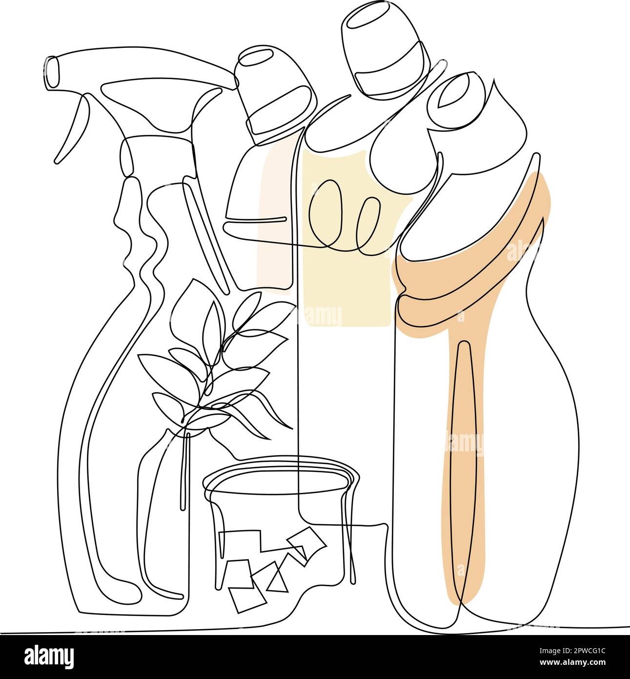 Home cleaning service landing page design concept, illustration of ...