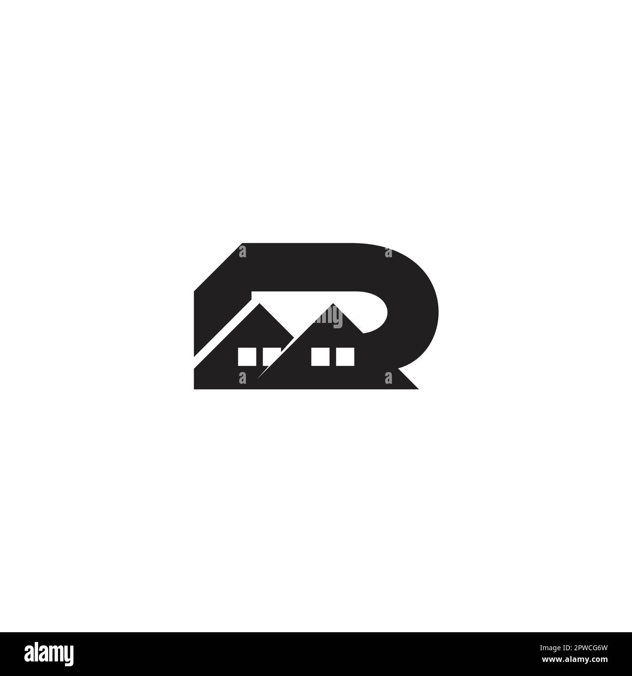 letter d home resident simple logo vector Stock Vector Image & Art - Alamy