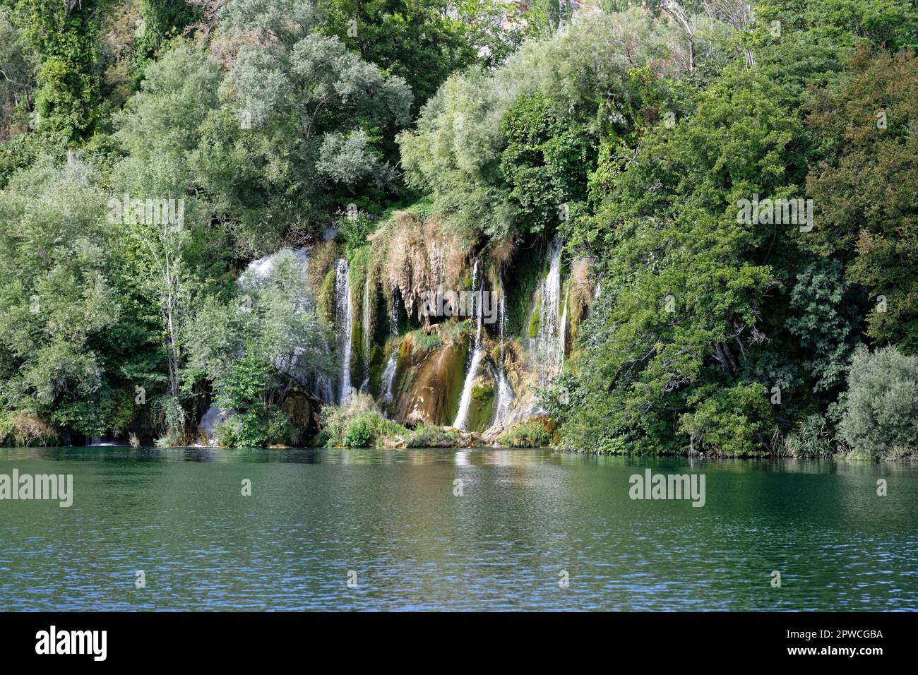 Waterfall, Krka National Park, Bogatic, Sibensko-Kninska, Croatia Stock ...