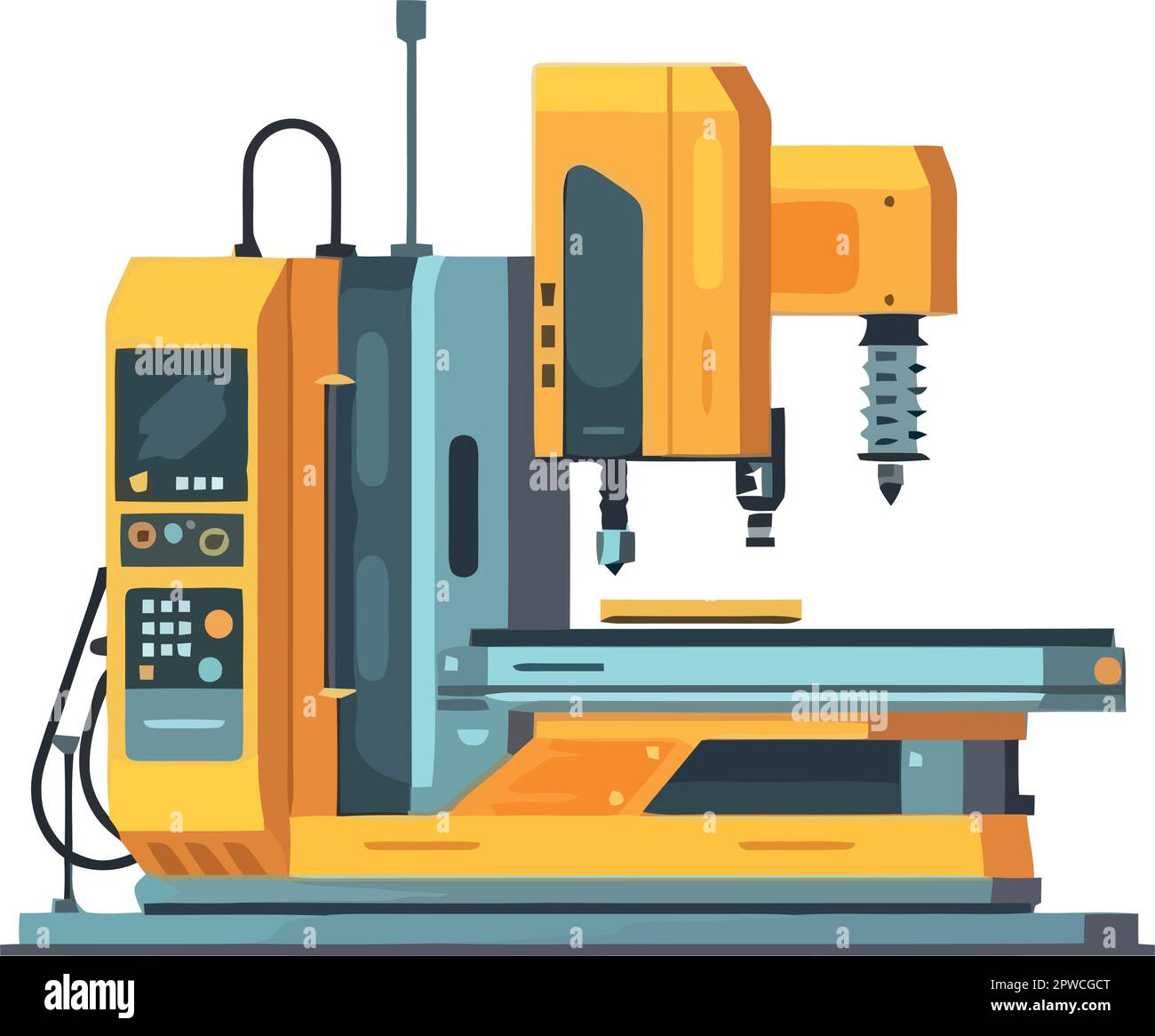 Automated machinery in modern factory Cut Out Stock Images & Pictures ...