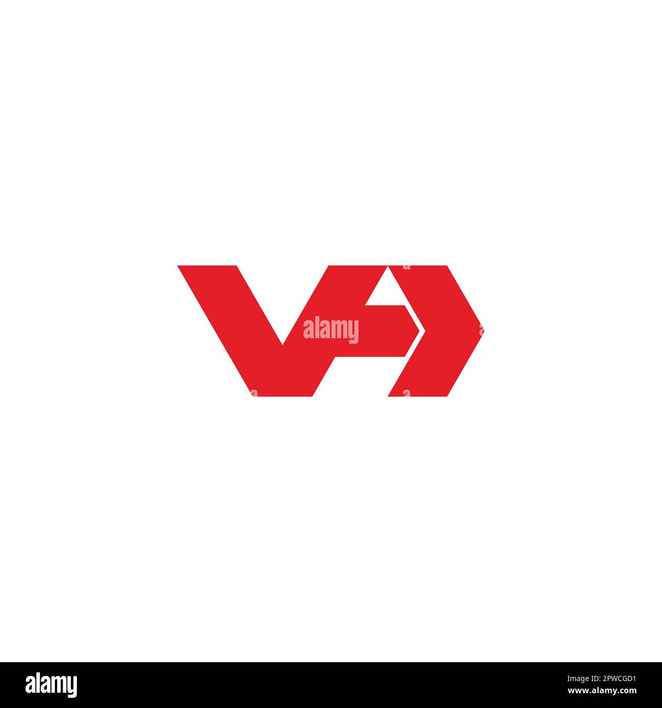 letter va simple geometric arrow logo vector Stock Vector Image & Art ...
