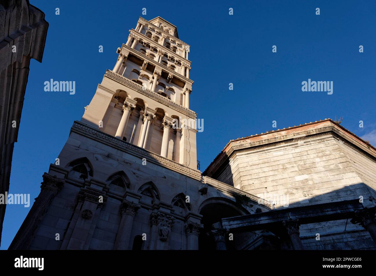 Diocletian's Palace, Tower Cathedral Sveti Duje, Roman Catholic ...