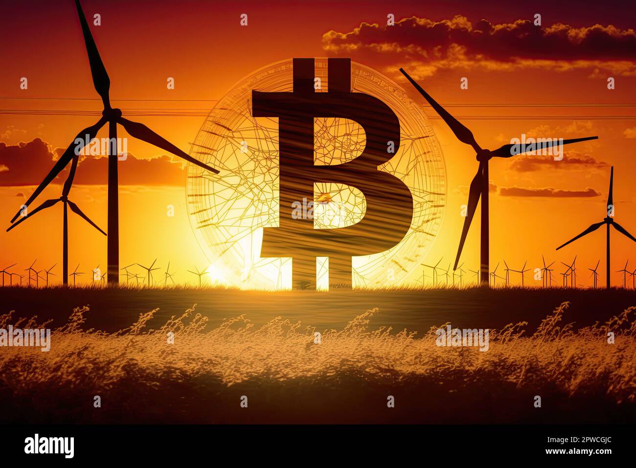 Clean energy from wind turbines used for crypto-currency mining ...