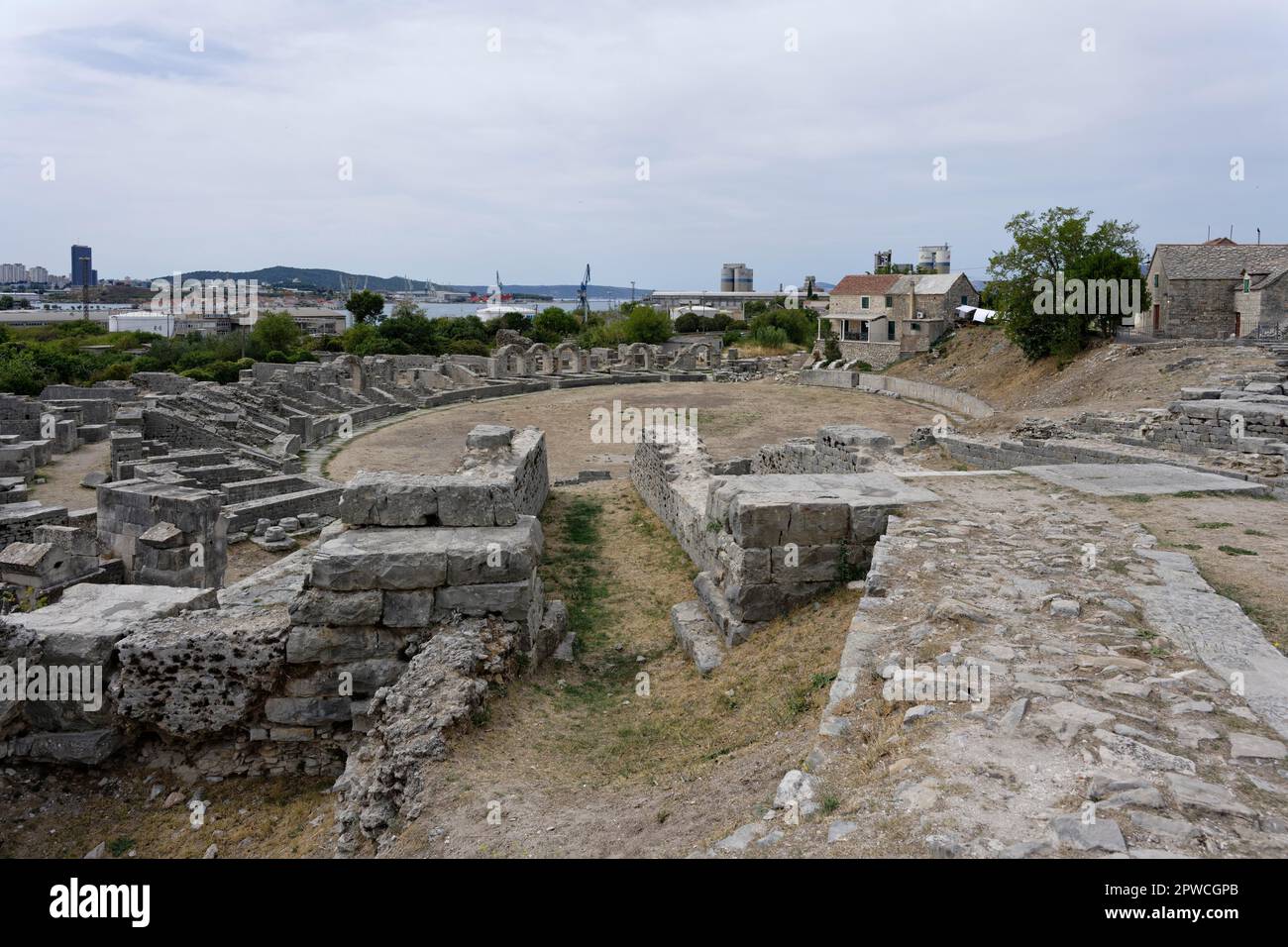 Salona excavation, amphitheatre, Vranjic, Solin, Splitsko-Dalmatinska ...