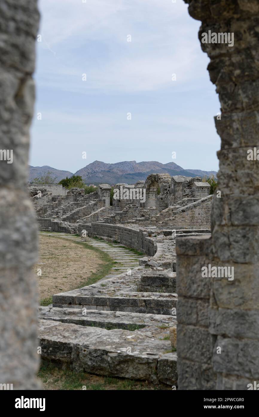 Salona excavation, amphitheatre, Vranjic, Solin, Splitsko-Dalmatinska ...