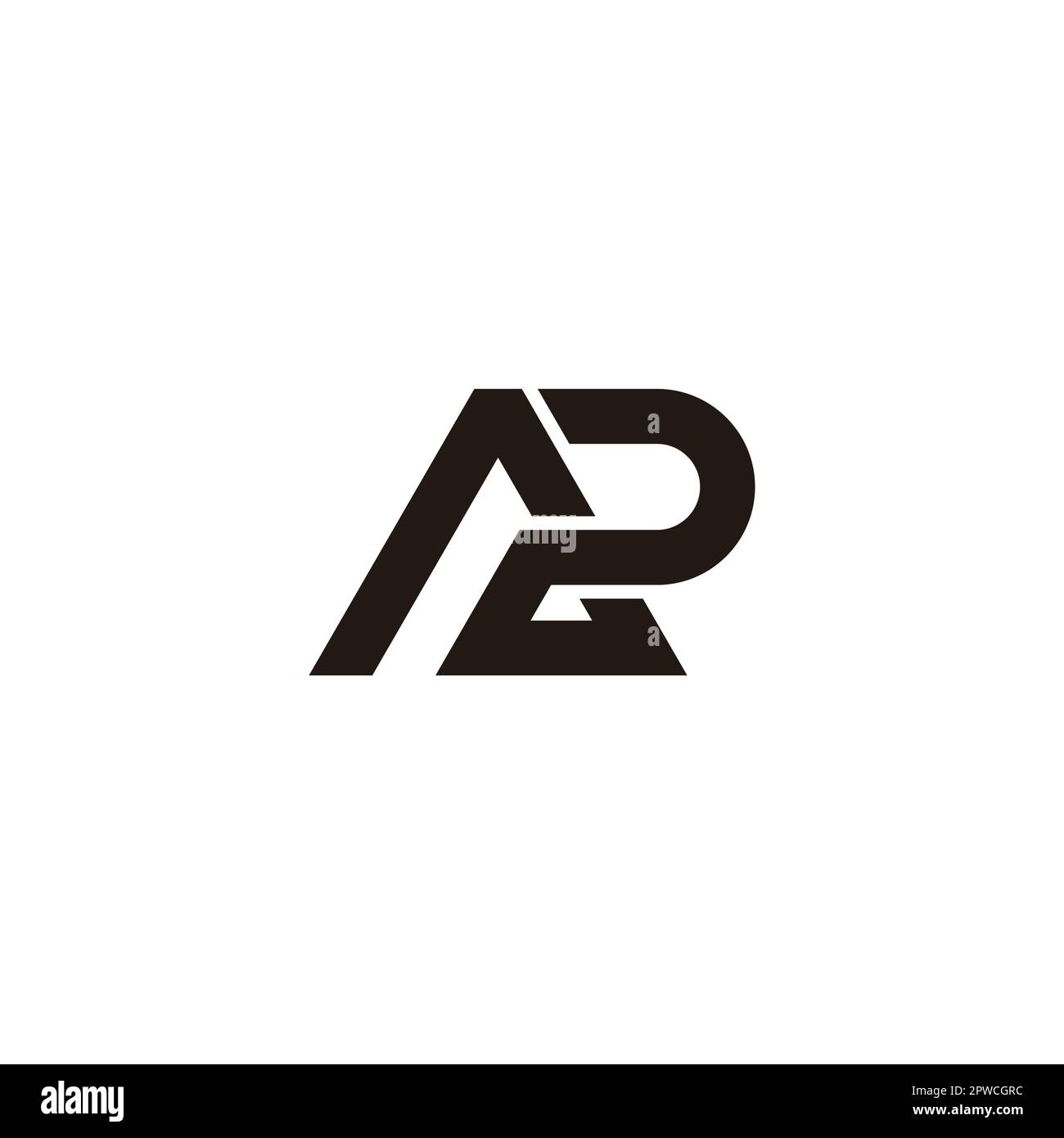 letter ap linked line geometric triangle logo vector Stock Vector Image ...