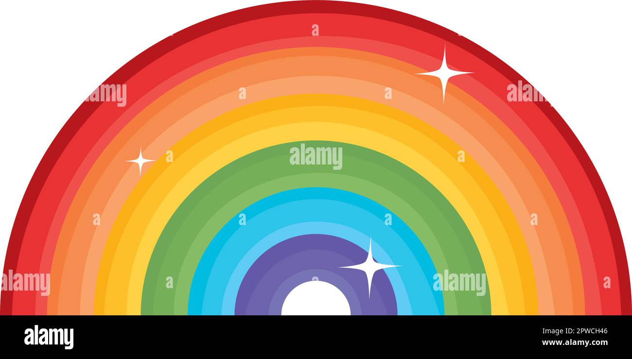 Rainbow spectrum nature multicolored celebration Stock Vector Image ...